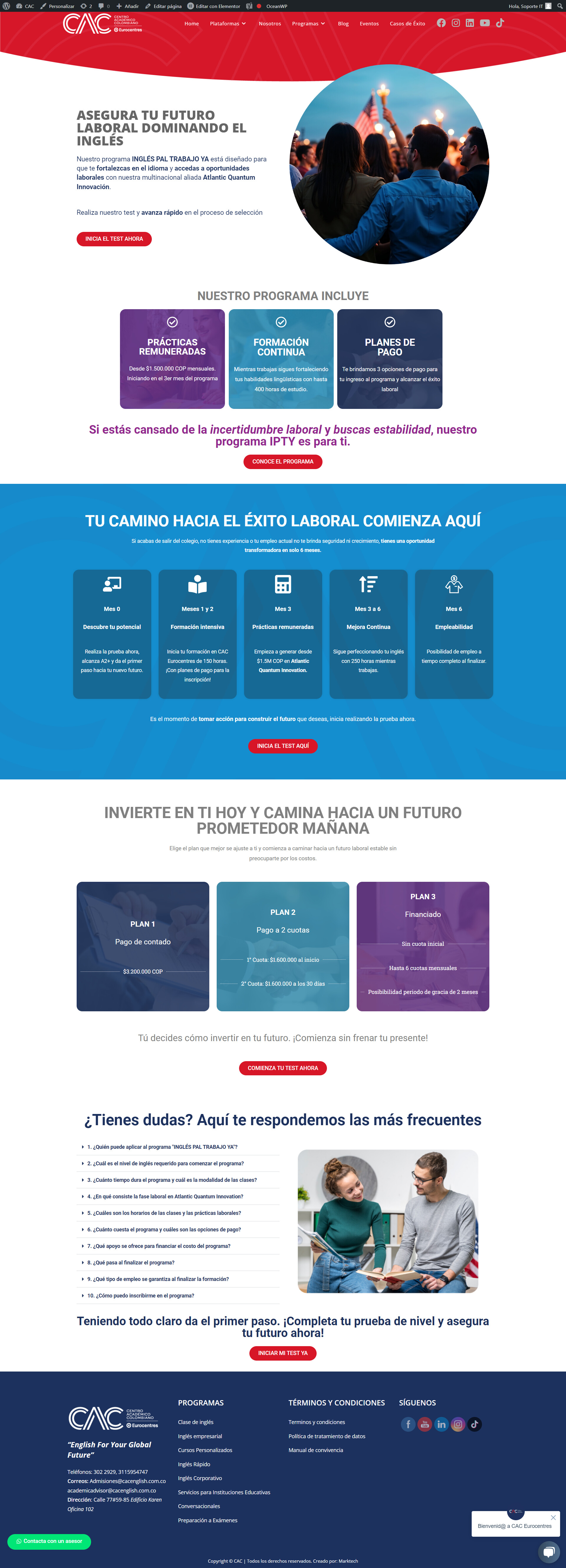 ArtStation - Landing web CAC