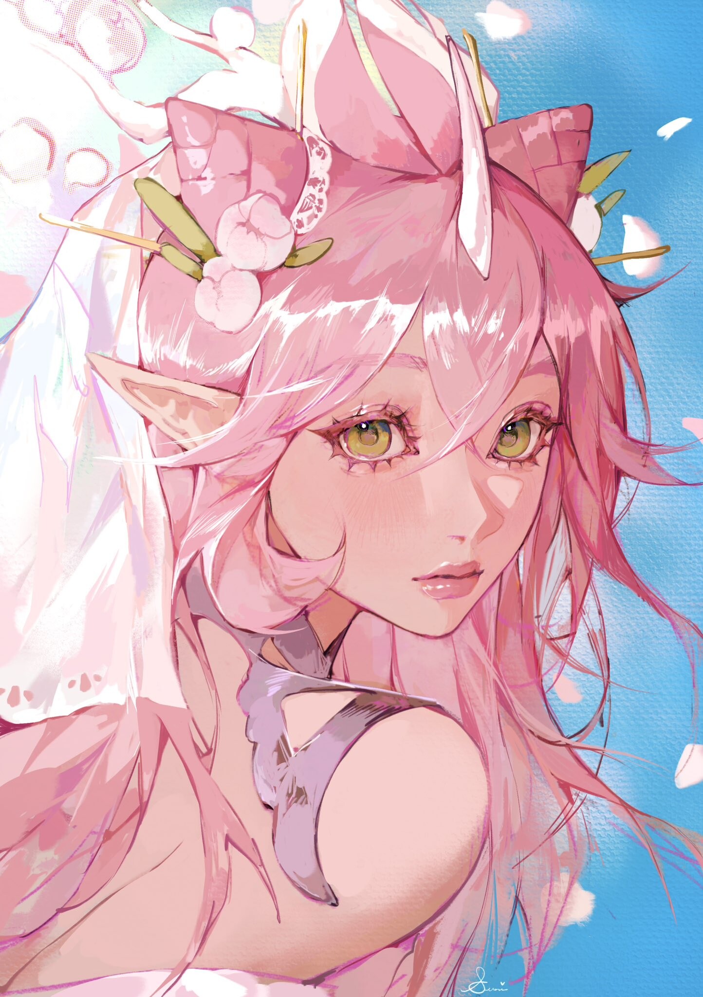 ArtStation - portrait commission - fleur