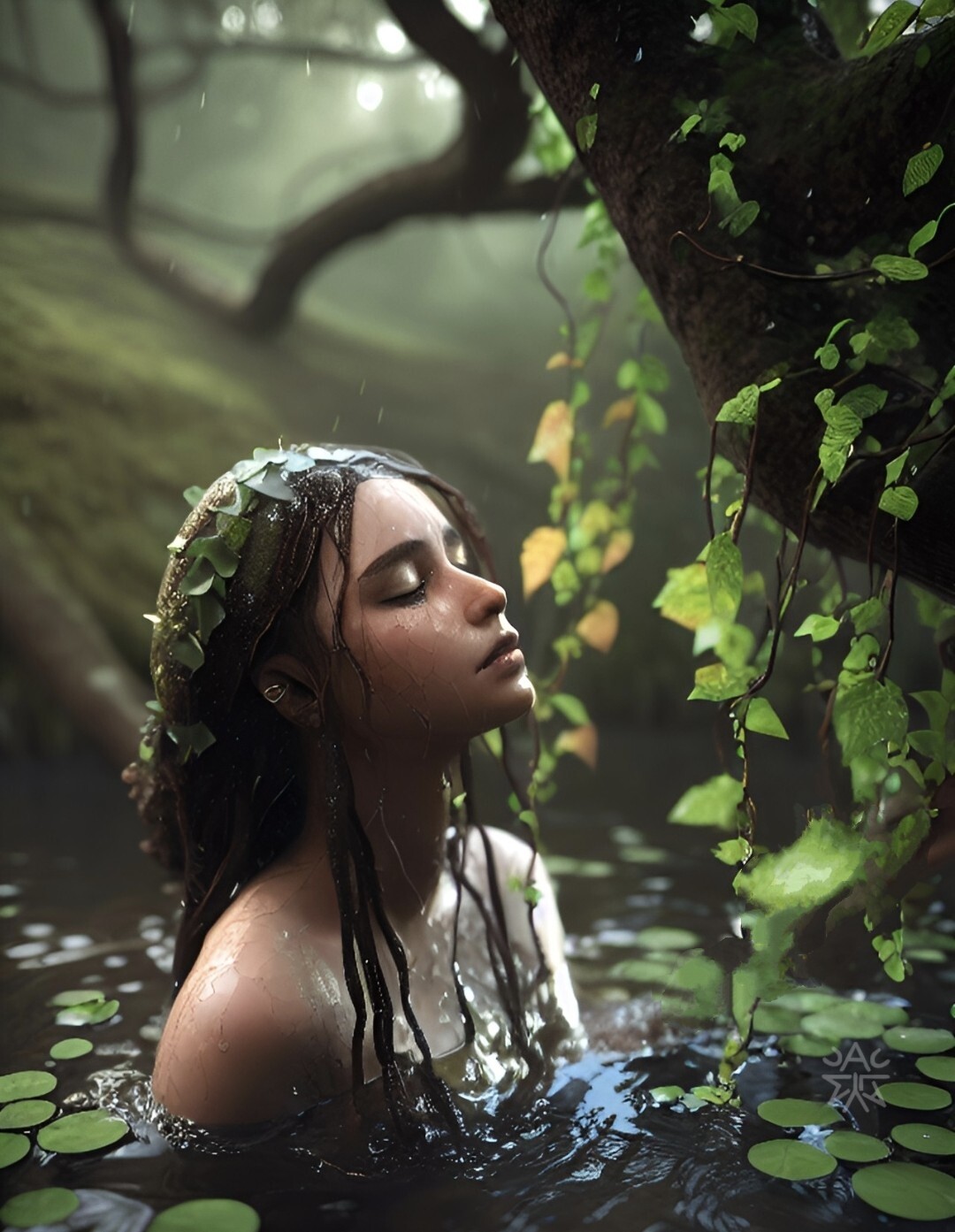 ArtStation - A Water Nymph (11)