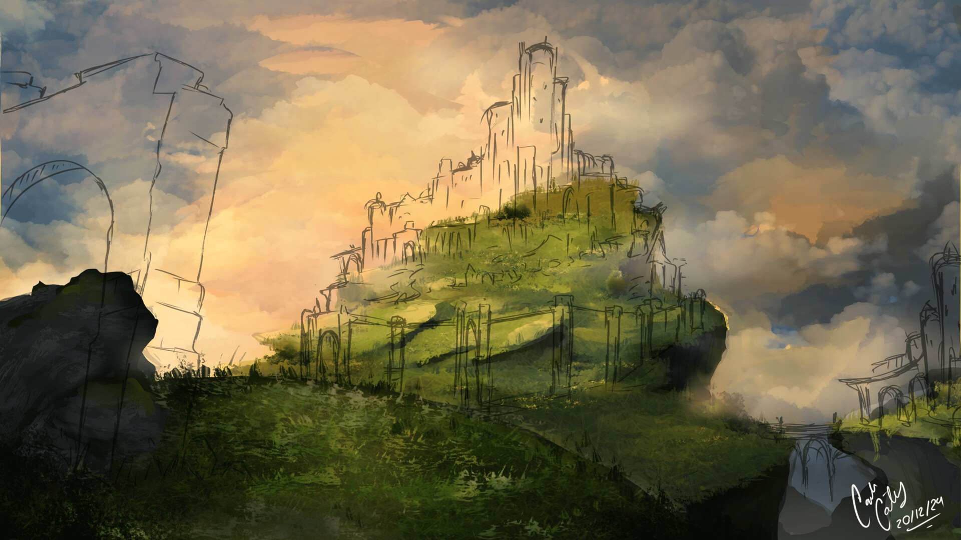 Carla Cortés - Castle Meadow Concept Art