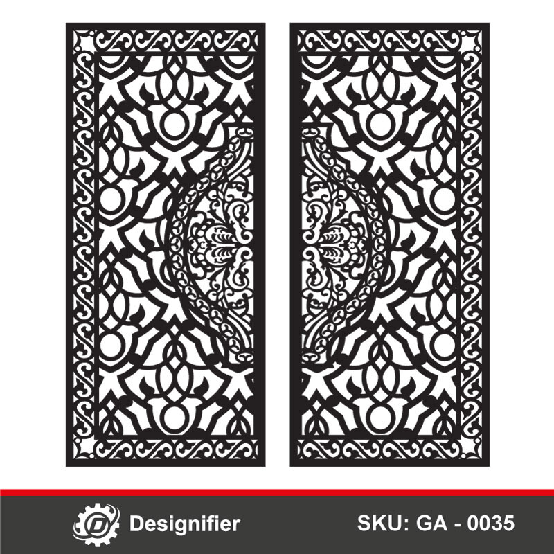ArtStation - Lotus Flower Gate DXF GA0035
