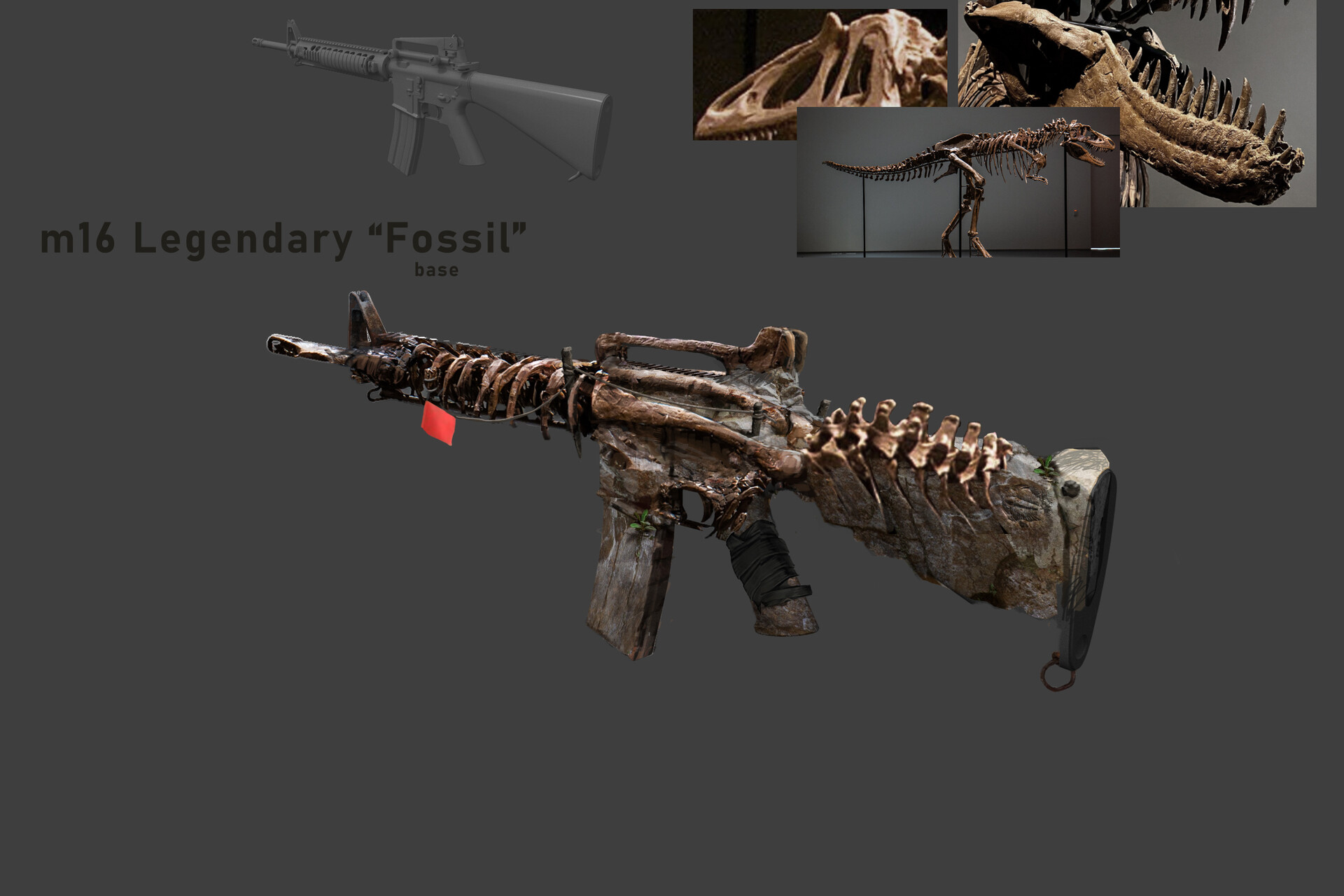 ArtStation - "Fossilized" M16