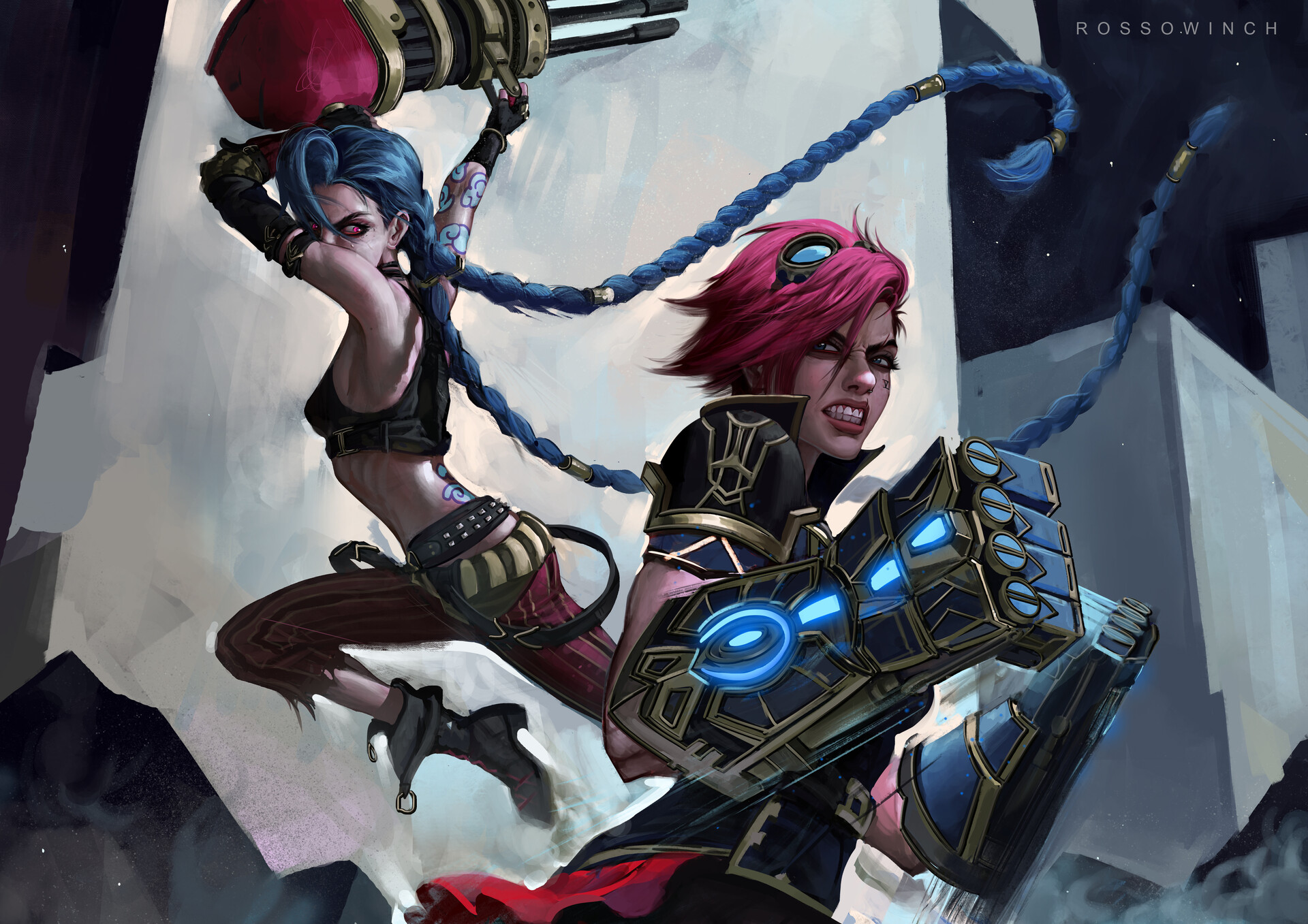 ArtStation - Jinx vs Vi