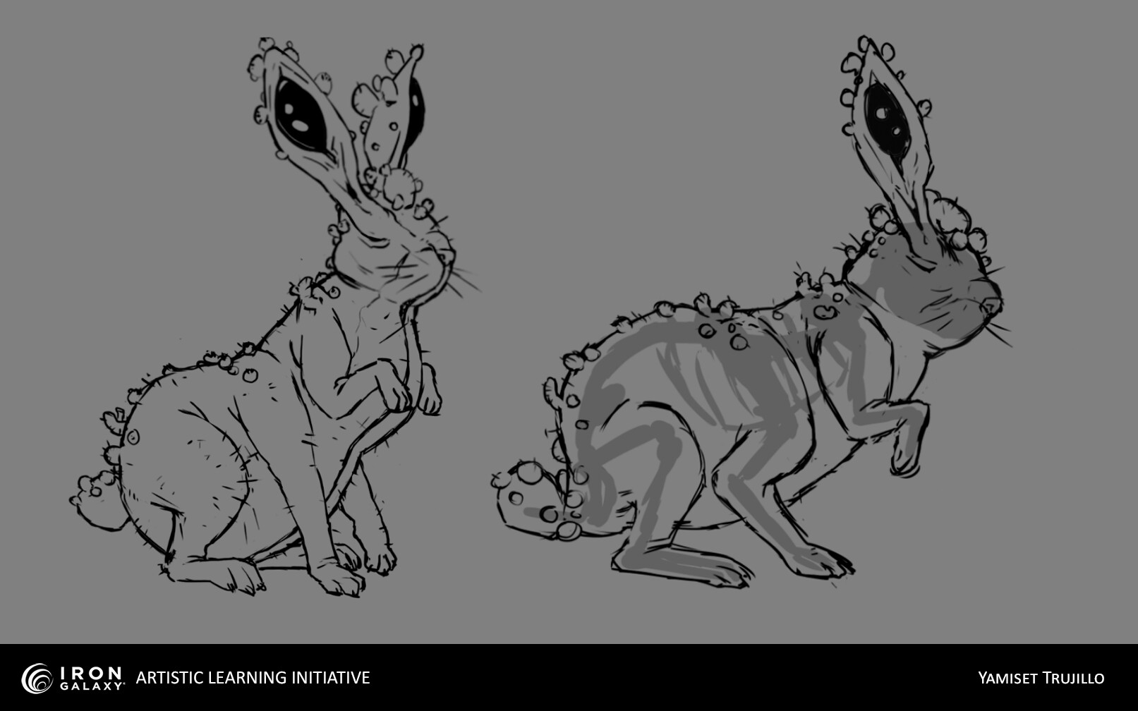 iron grey rabbit coloring pages