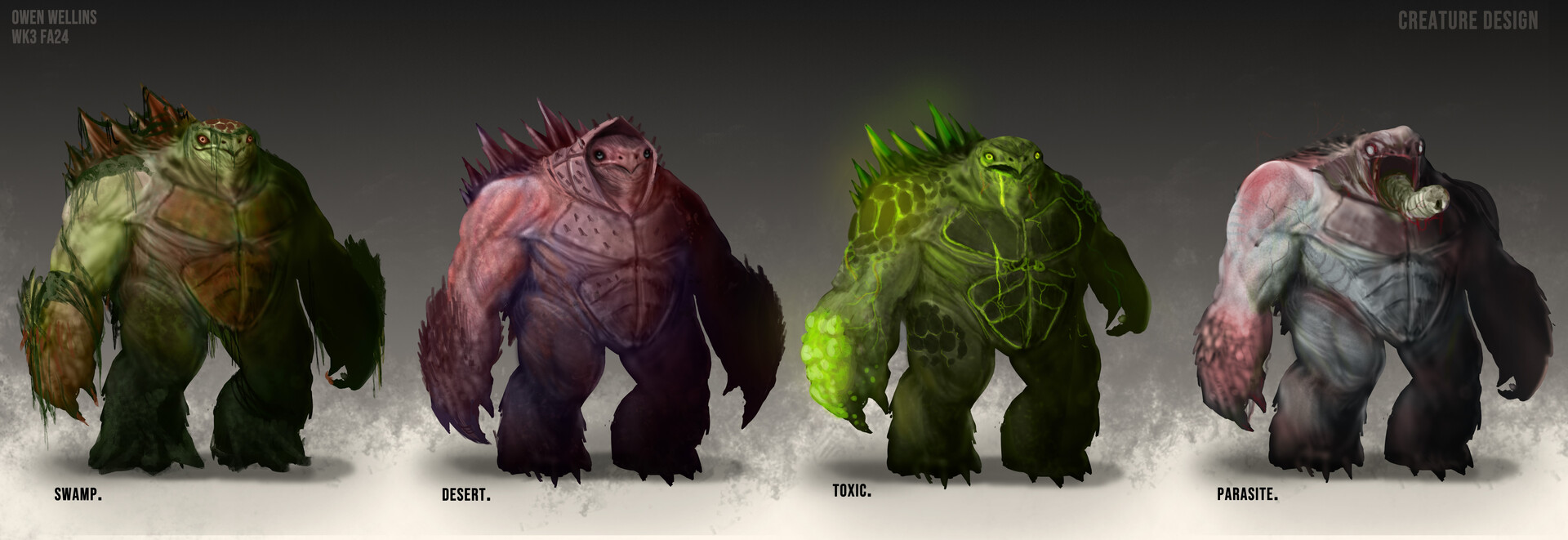 ArtStation - Turtle Human Hybrid Concepts