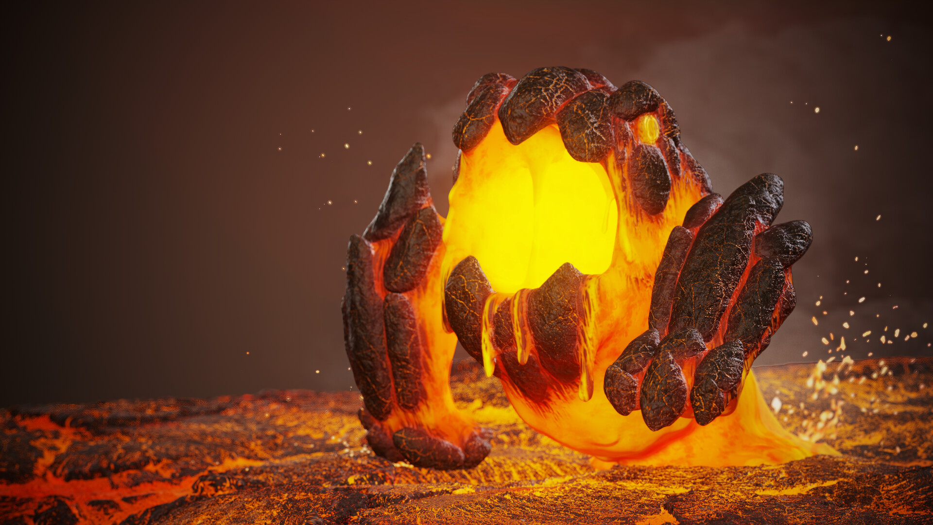 ArtStation - Lava creature