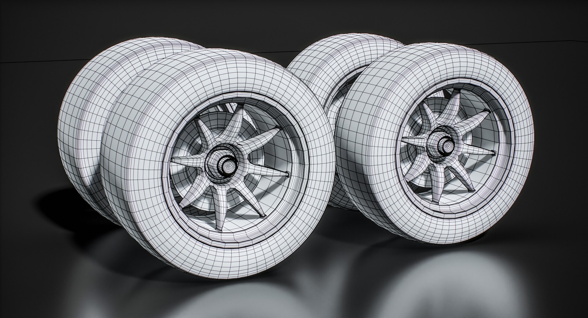 OpticalDreamSoft - Formula 3 Slick Wheels F3 Season 2025 PBR 3D model