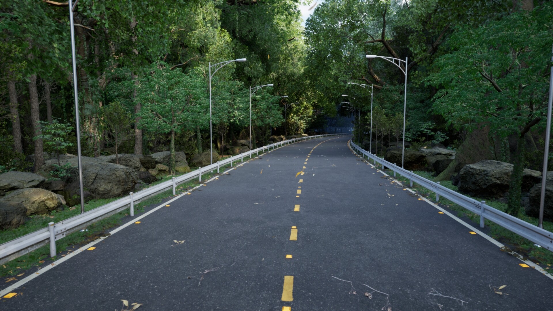 ArtStation - PCG Forest Road