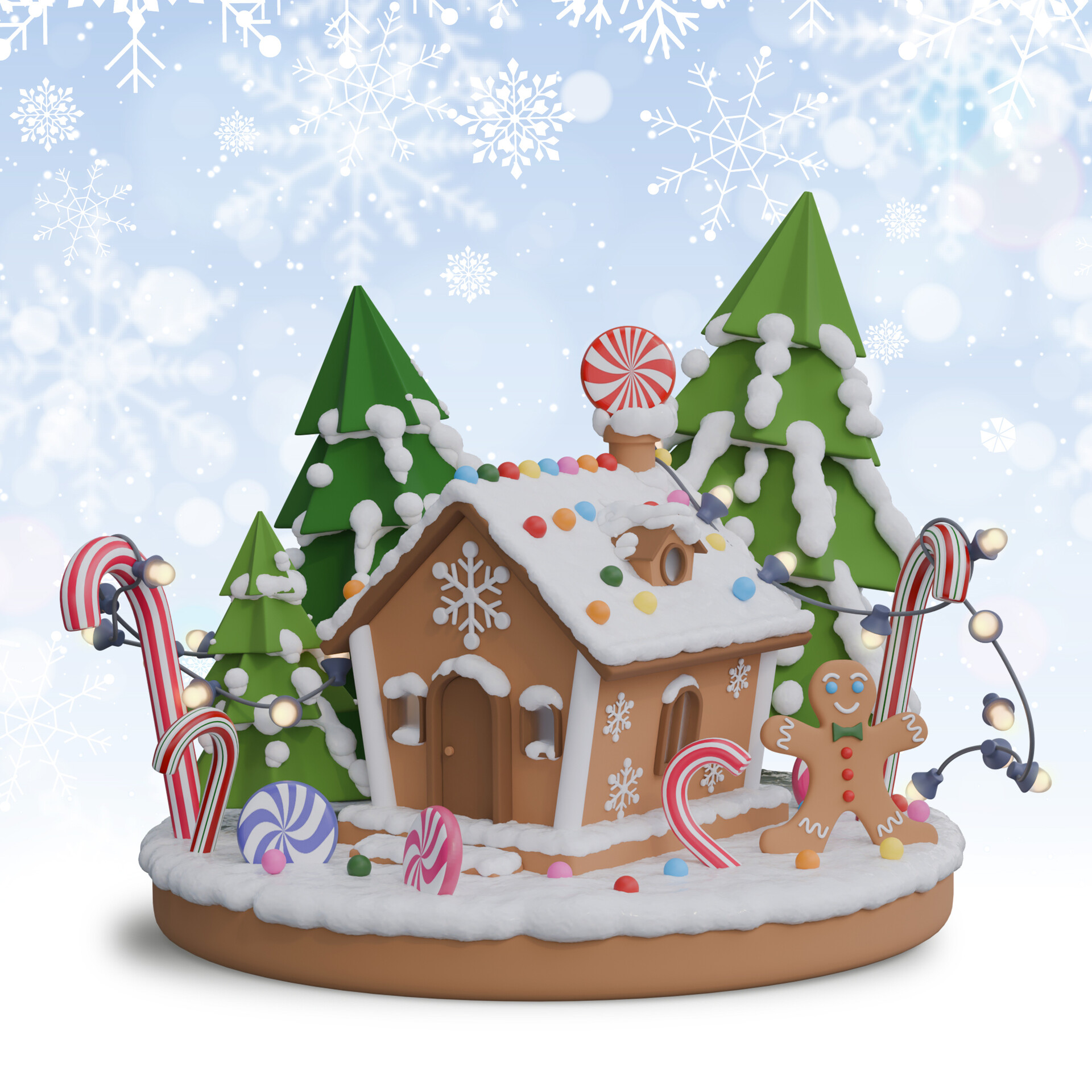 ArtStation - Gingerbread house