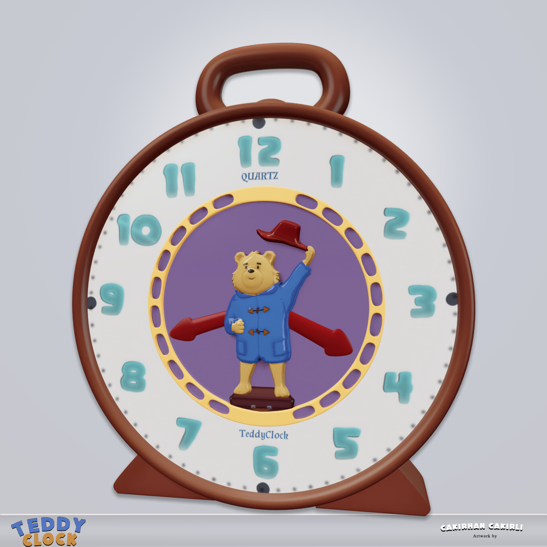 ArtStation - Teddy Bear Clock