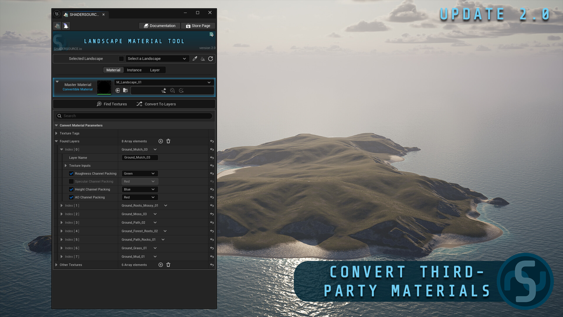 SHADERSOURCE - [UE] Landscape Material Tool