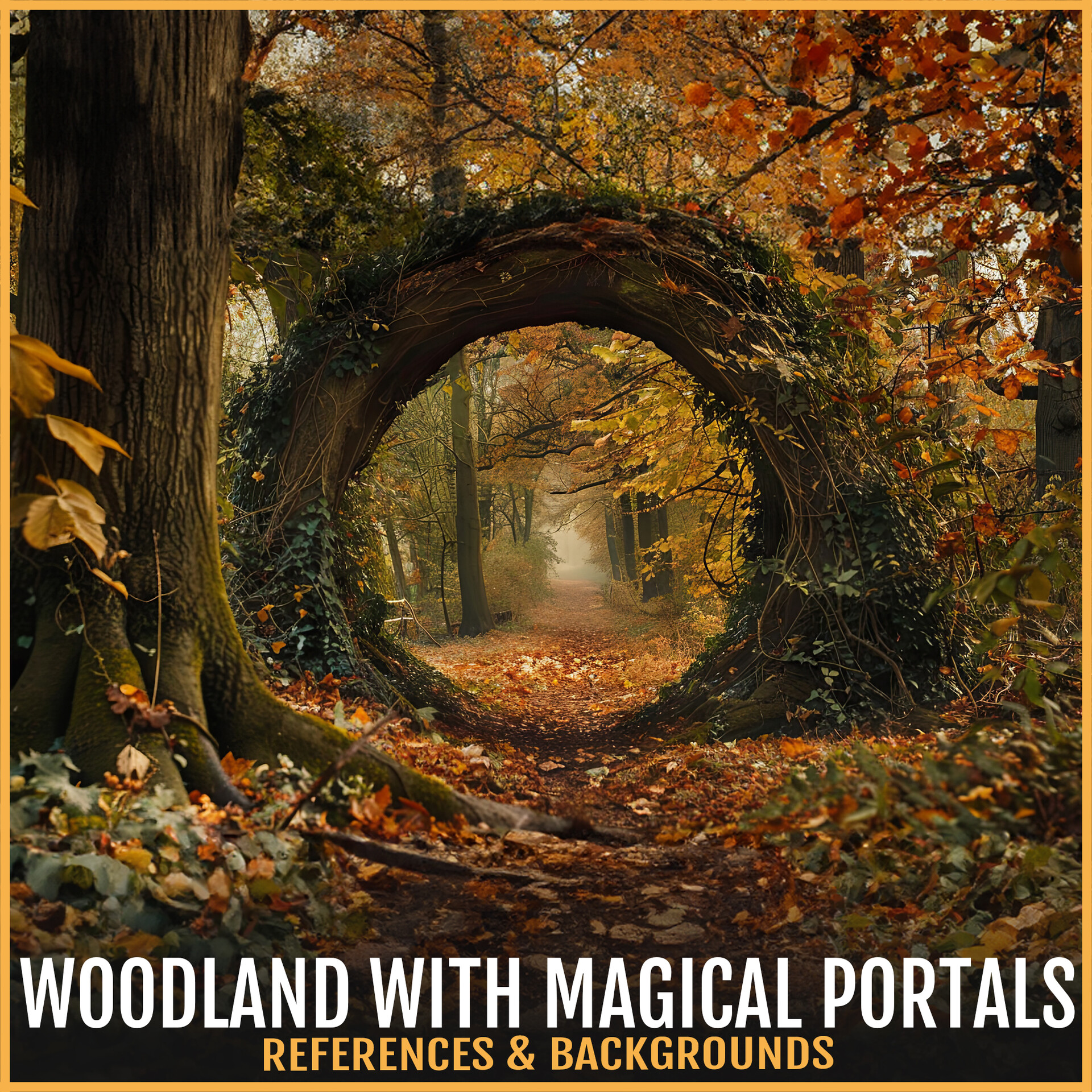 ArtStation - 303 Enchanted Woodland with Magical Portals