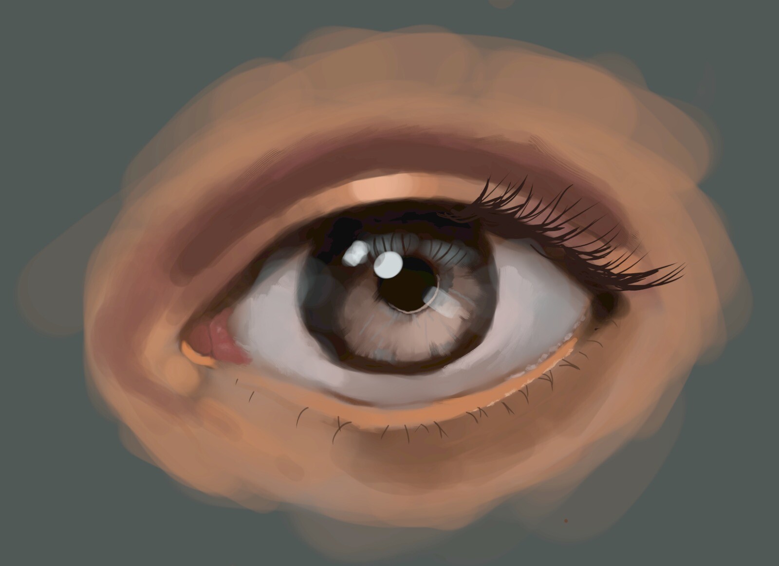 ArtStation - 2D Digital eyes drawing