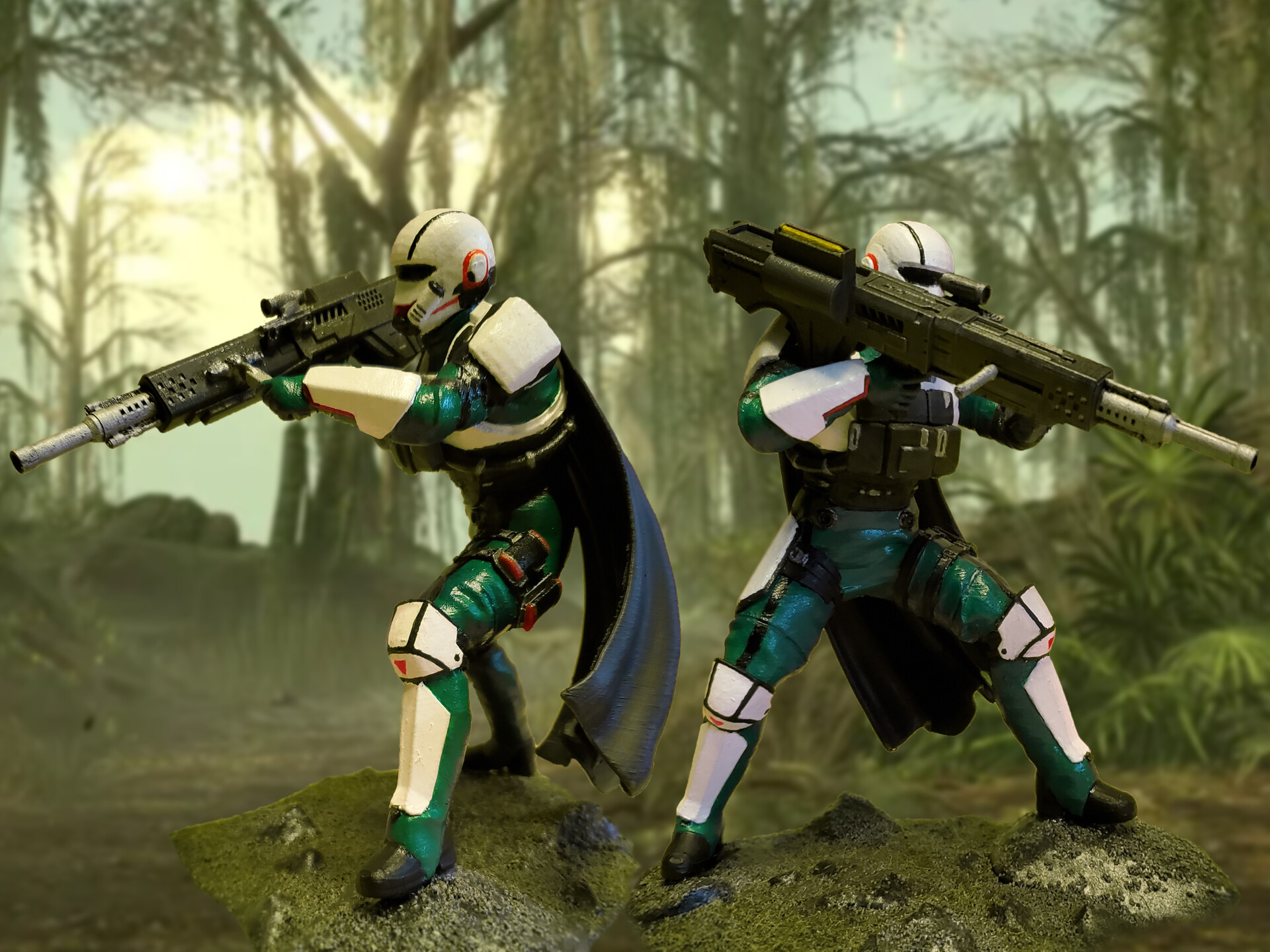 ArtStation - Helldivers 2 CM-09 Bonesnapper Armor 3D Printed Statue