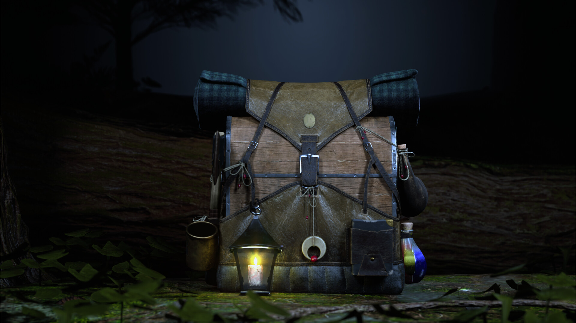 ArtStation - Fantasy Backpack