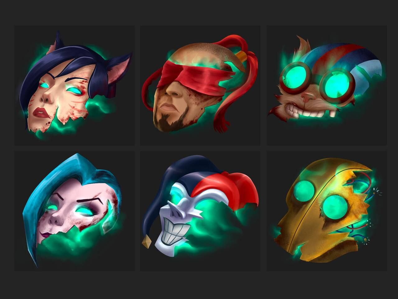 ArtStation - Shattered masks