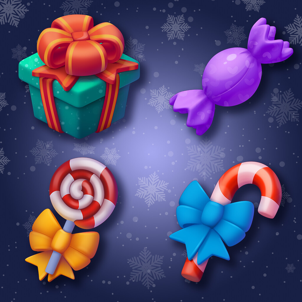 ArtStation - Christmas items