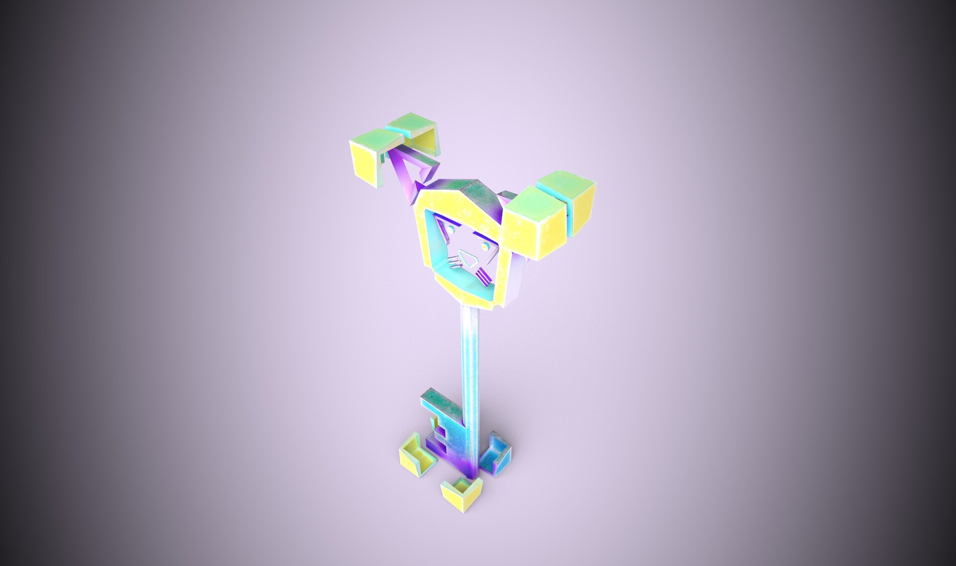 ArtStation - catBotCityGame_catBot_key_A_gameTexture