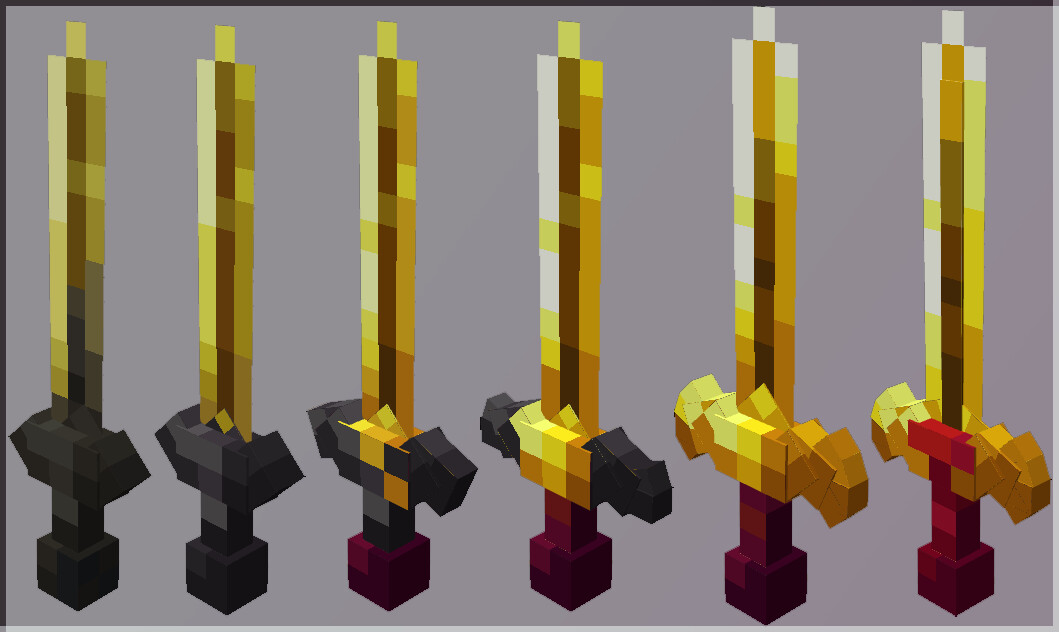 ArtStation - Midas Sword (6 upgrades) + Mineral and Glossy Armor