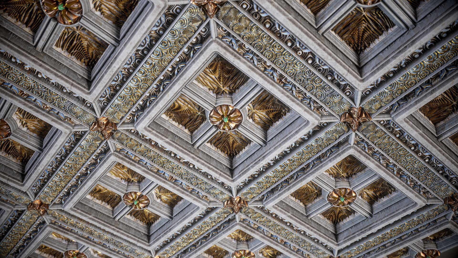ArtStation - tile pattren genreator example（Marble patterned ceiling）