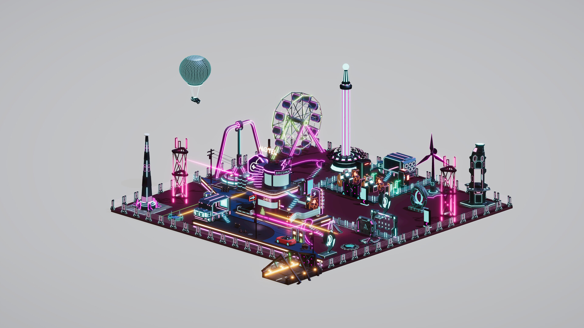 ArtStation - Cyberpunk 3D Models