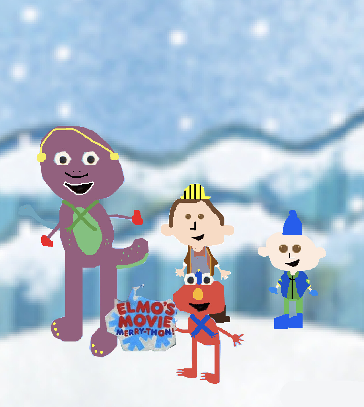 ArtStation - Sprout digital art - Elmo's Movie Merry-Thon