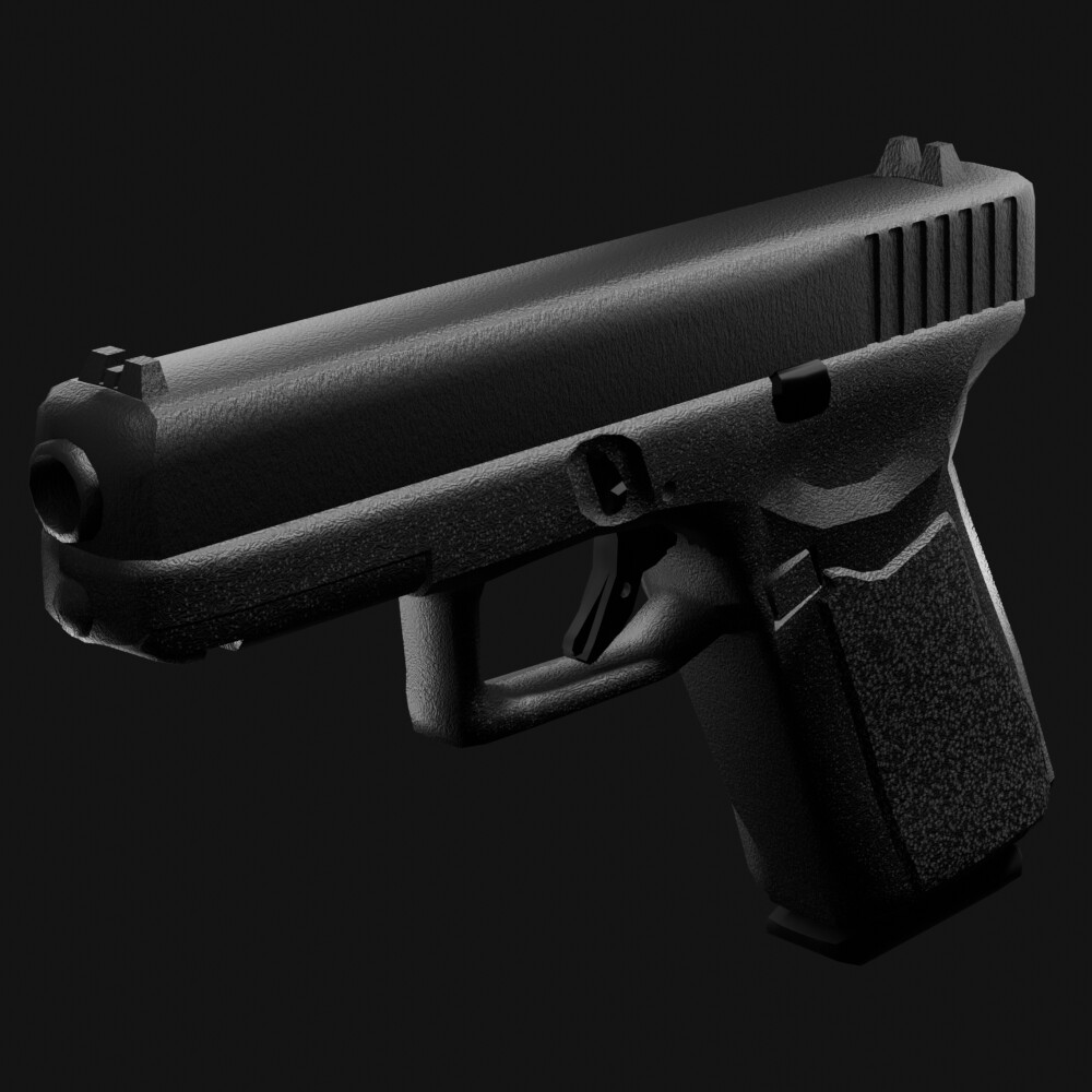 ArtStation - Gun - Glock 19 (V2)