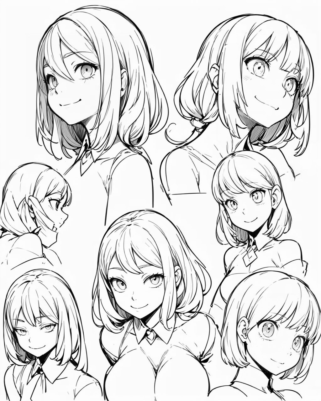 4K Anime Reference Art for Artists and Enthusiasts - 503 Anime Facial ...