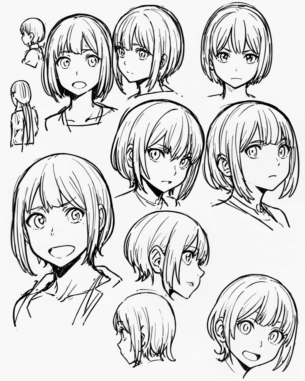 4K Anime Reference Art for Artists and Enthusiasts - 503 Anime Facial ...