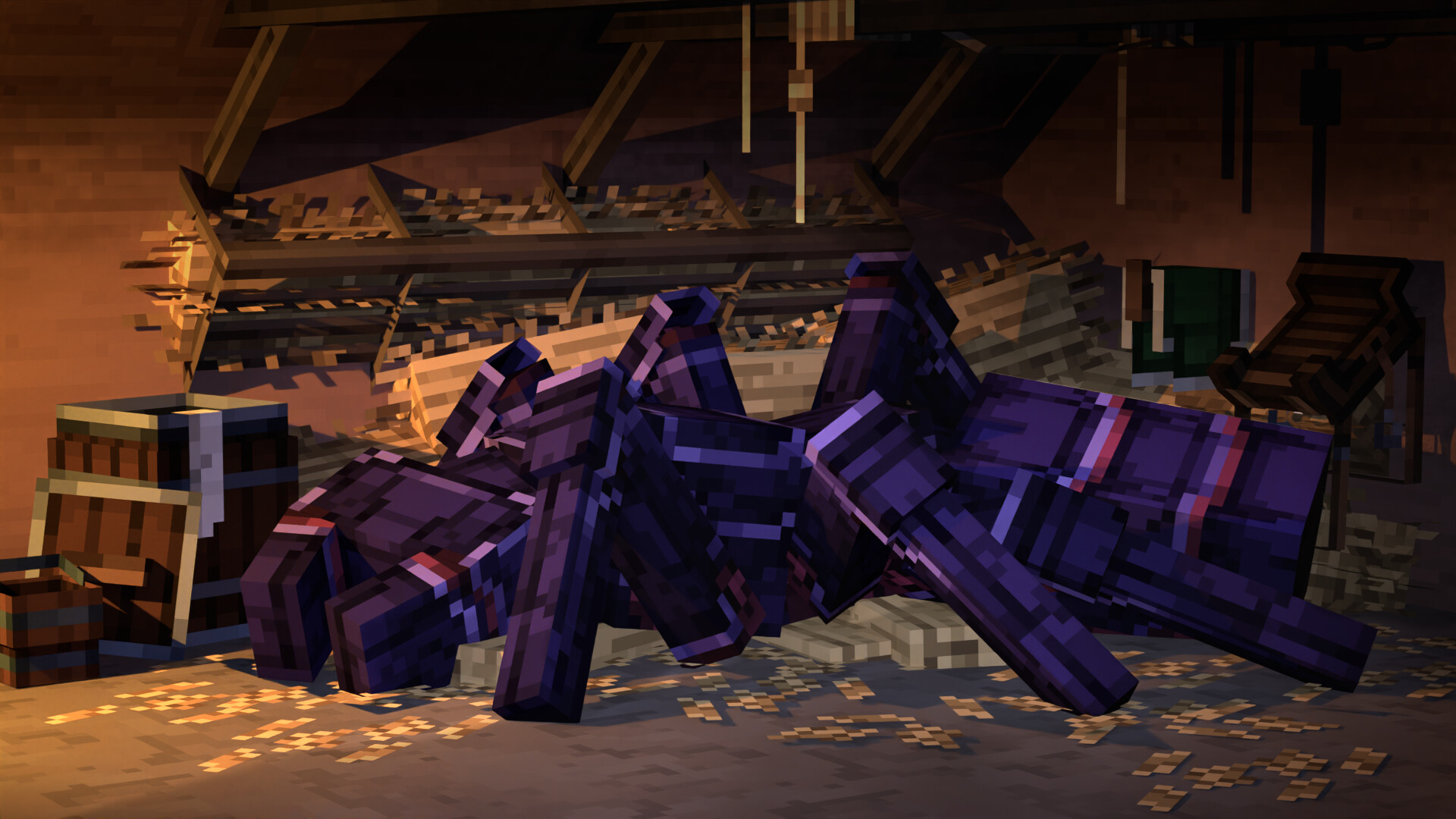 ArtStation - Myr - Obsidiant resting in a stable