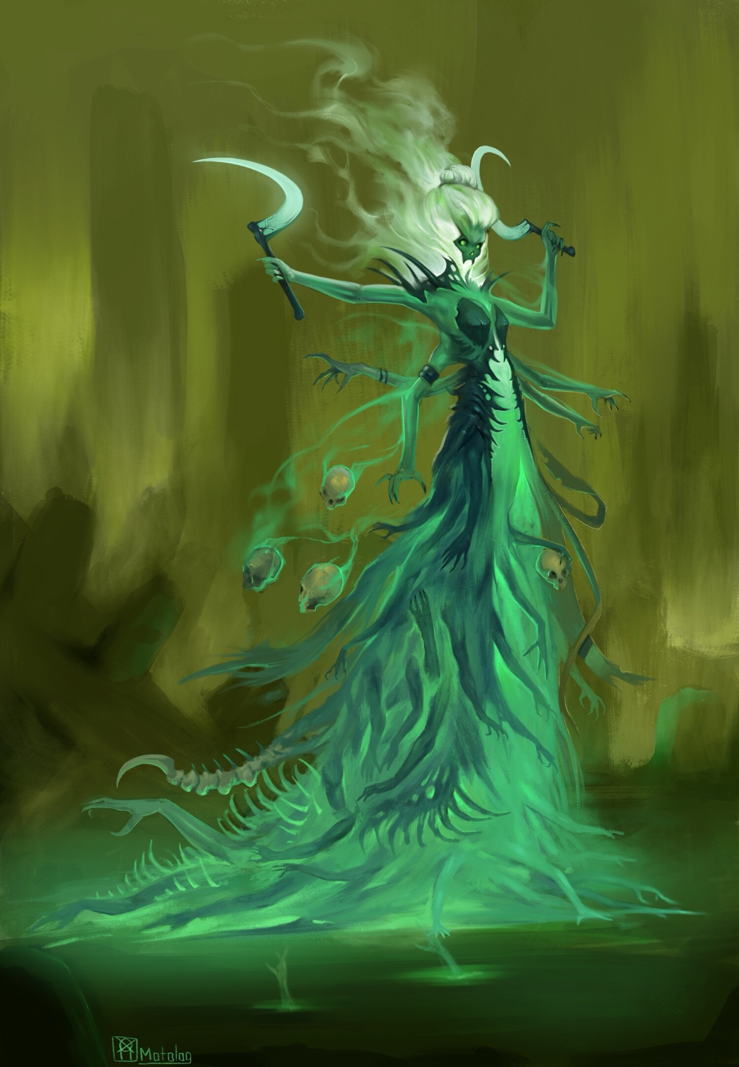 ArtStation - Restless lady