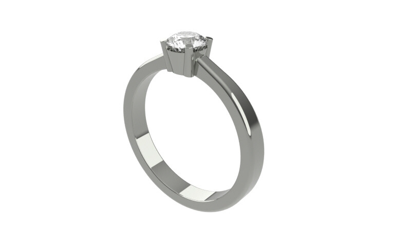 ArtStation - anillo solitario y anillo de sello