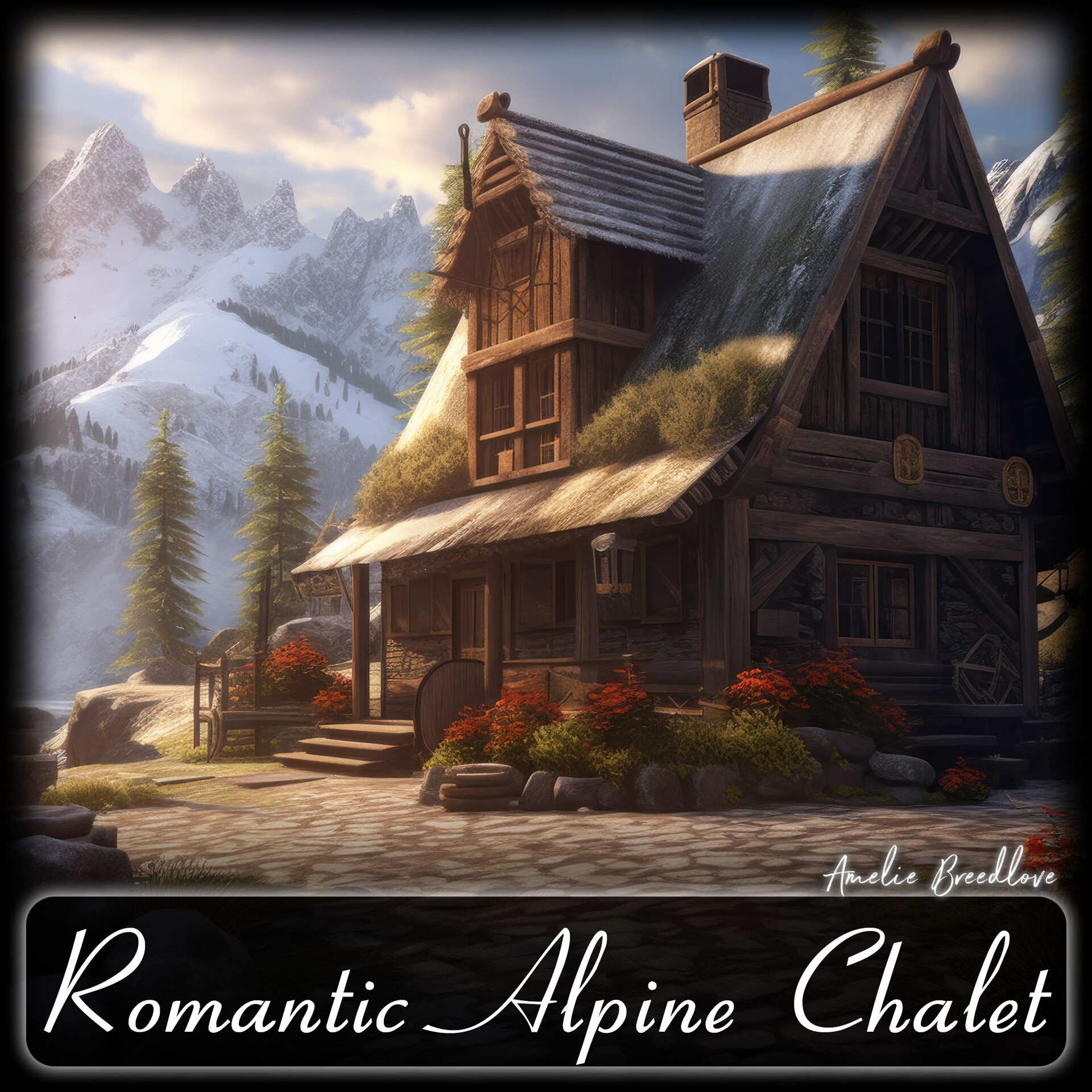 ArtStation - 370 Romantic Alpine Chalet Reference Pack | 4K | v.45