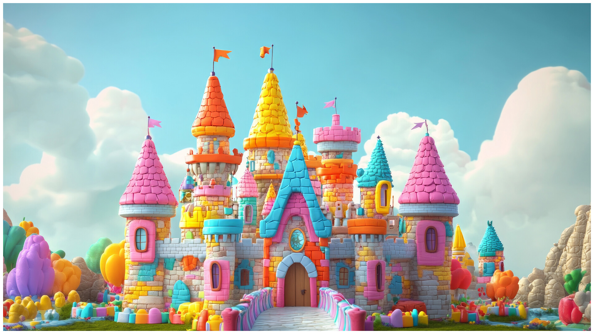 Isabelle ¥¥ - 500 Stylized Castle With Whimsical Towers