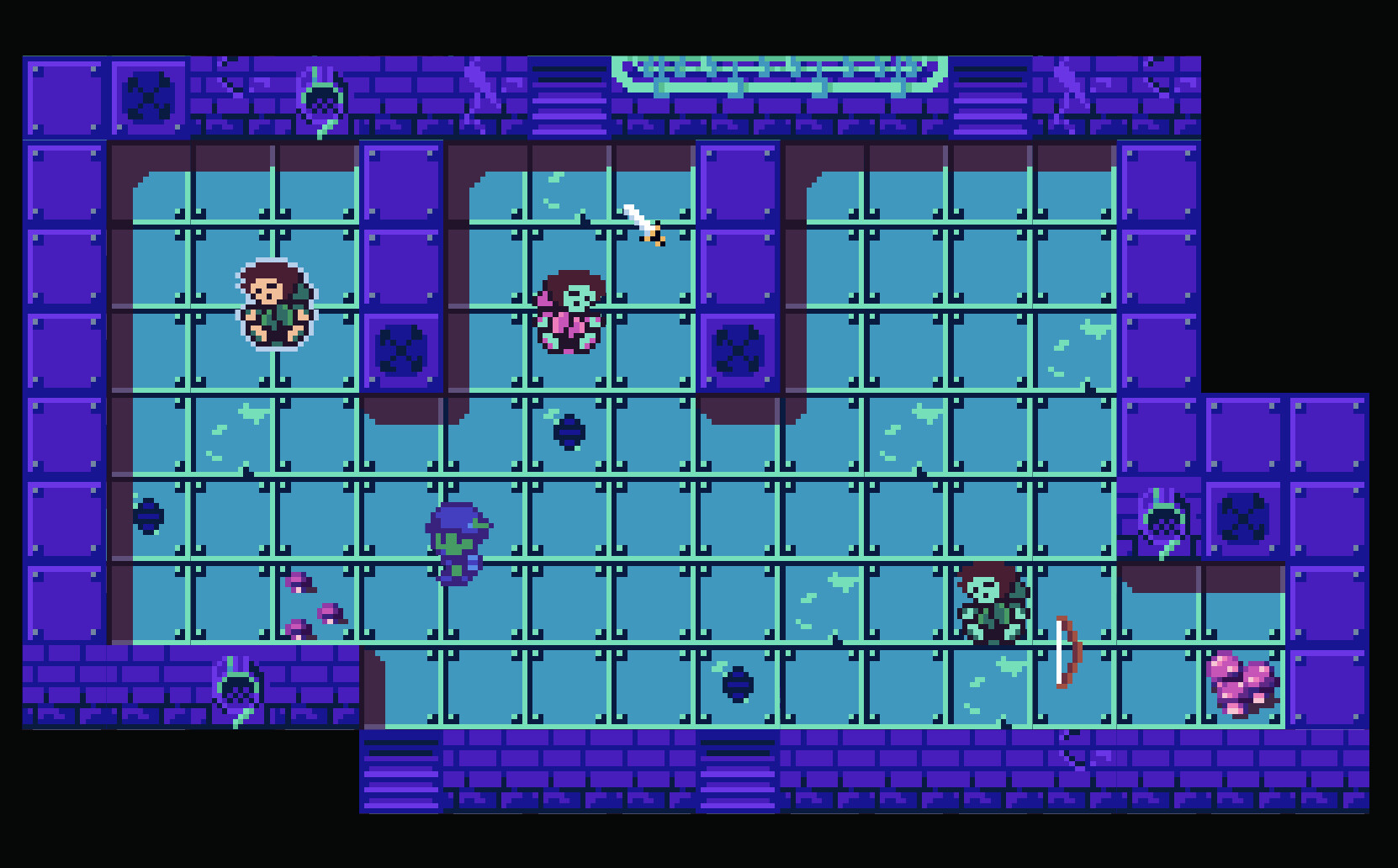 danielle riendeau - Broken Links level and overworld art