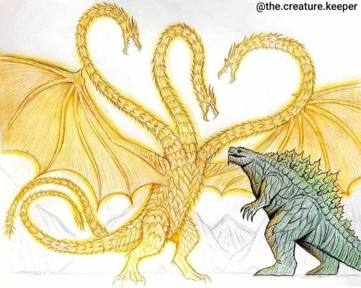 ArtStation - Godzilla vs void ghidora