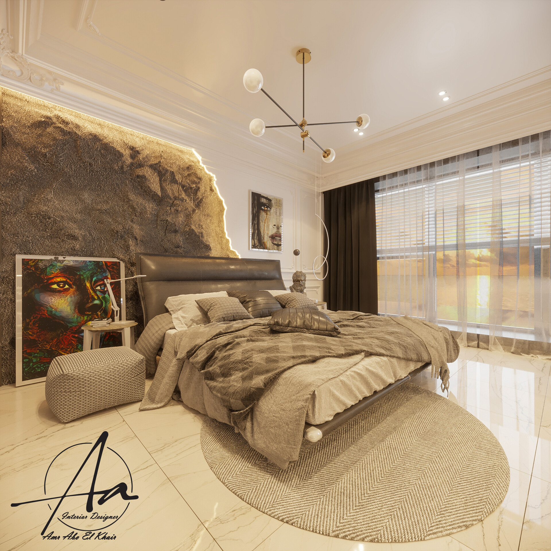Amr Abo El khair - Modern BedRoom Corona 2022