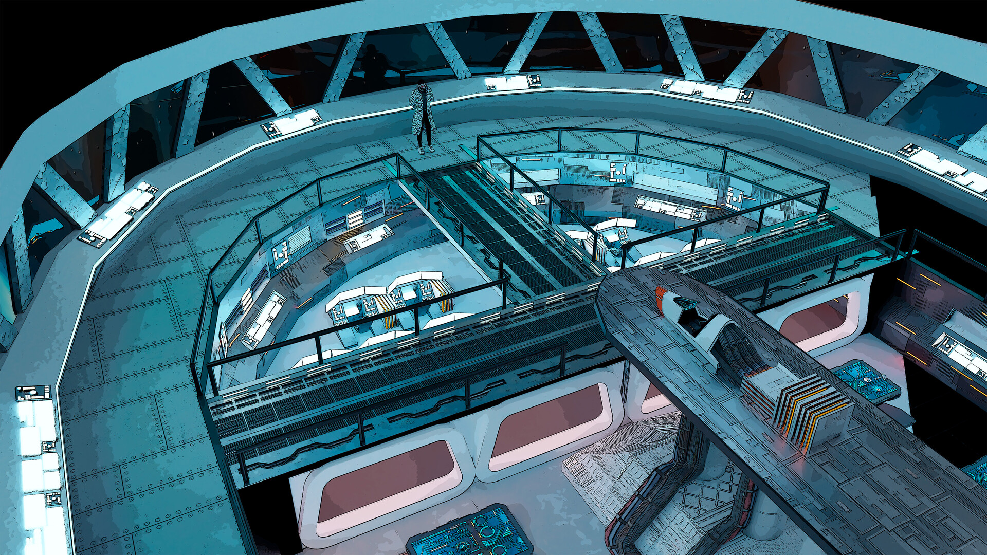 ArtStation - Space ship scene