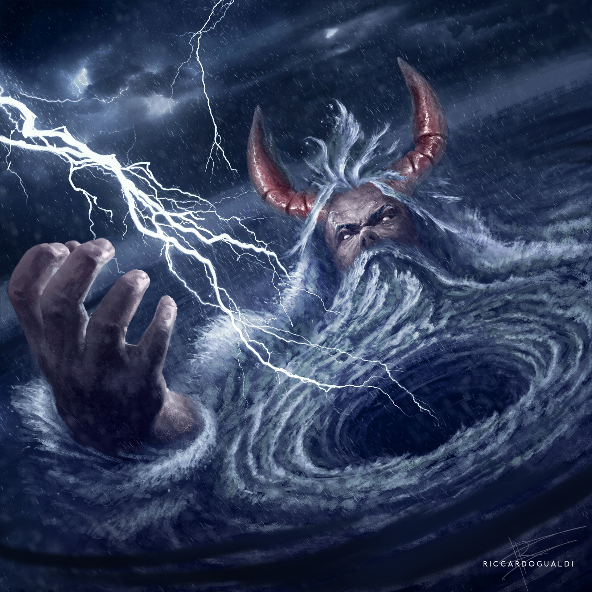 ArtStation - Pontus, embodiment of the sea