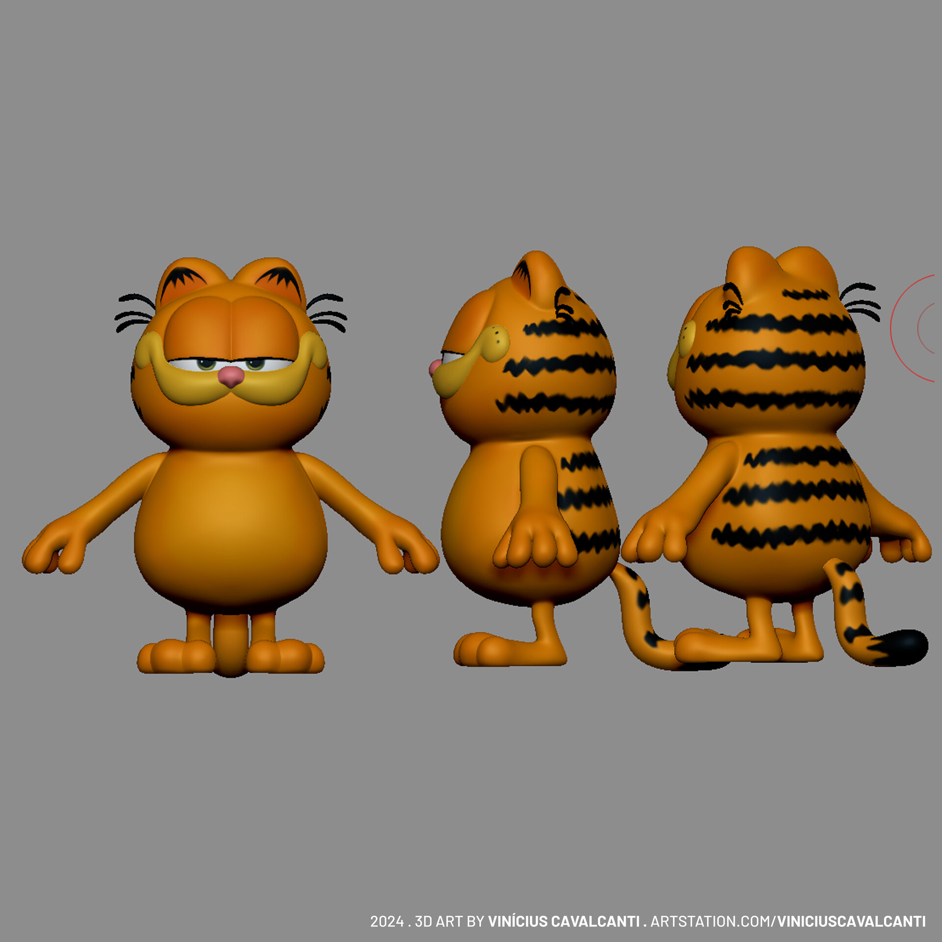 Vinícius Cavalcanti - Garfield | 3D Character Art