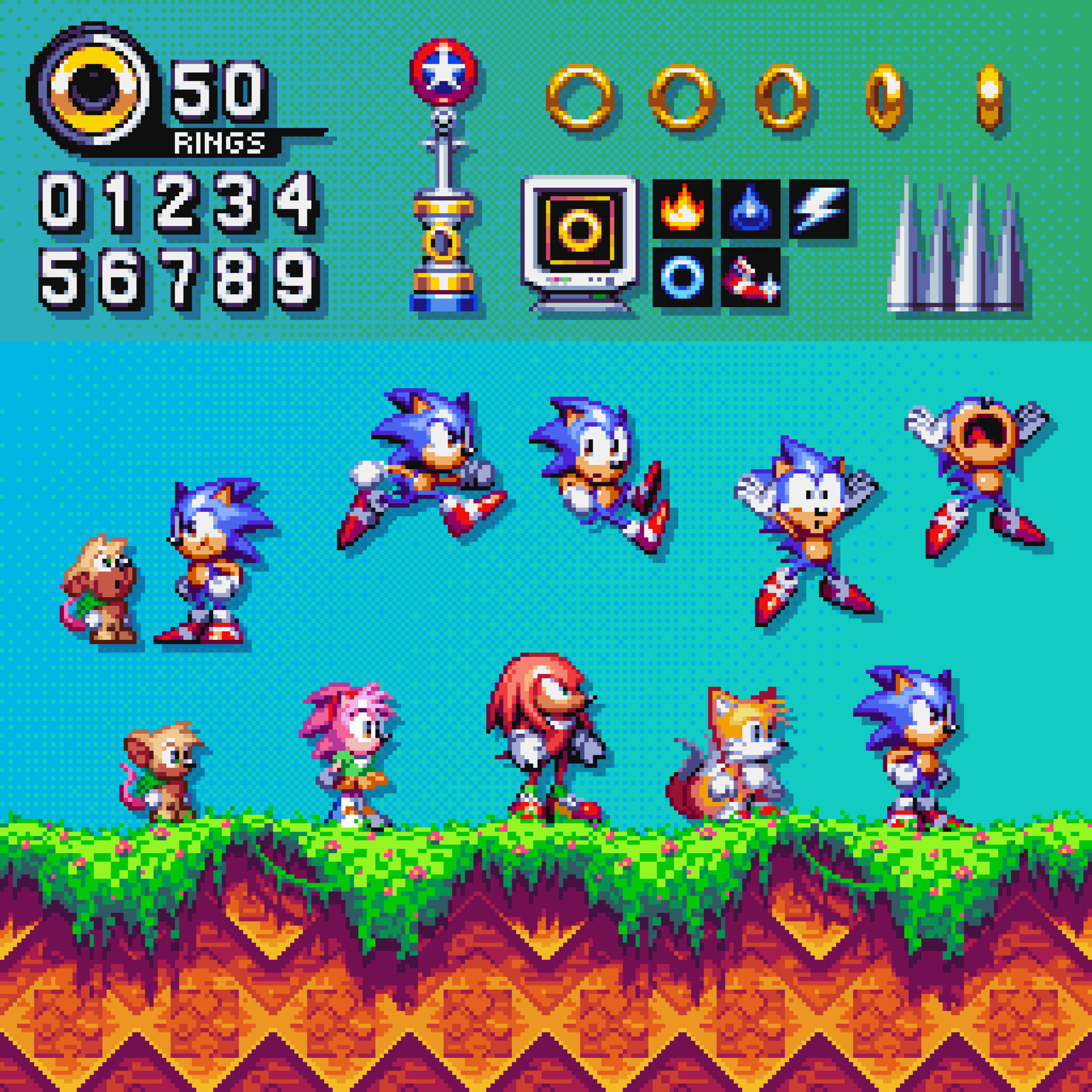 ArtStation - Sonic the Hedgehog - Saturn-Style Assets (2022-2023)