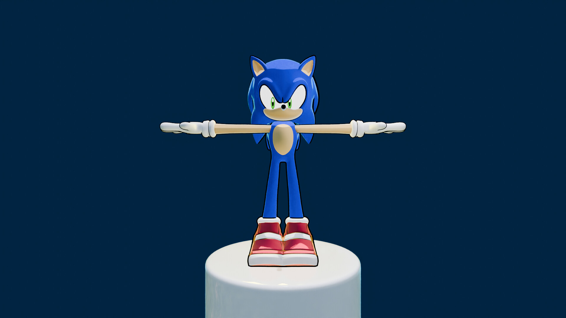 ArtStation - Sonic The Hedgehog Model V2 WIP