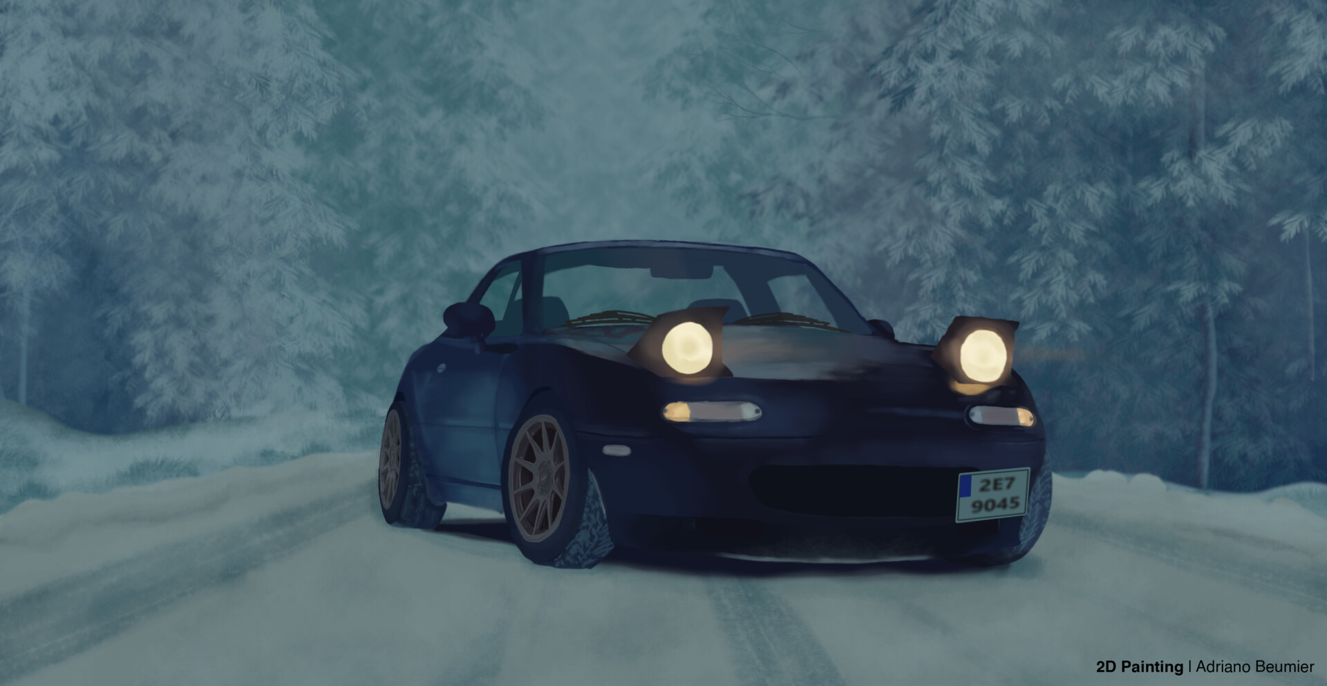 ArtStation - Miata - 2D Painting