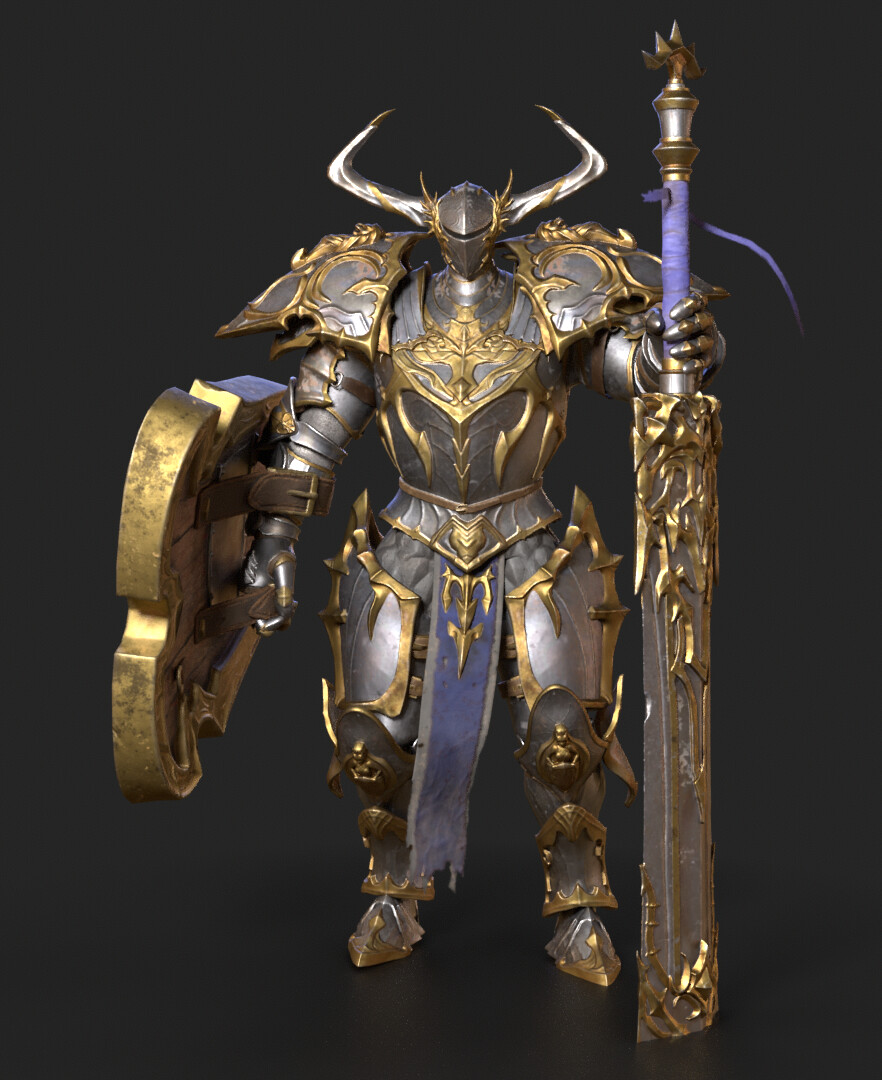 ArtStation - Knight -Game Ready Character