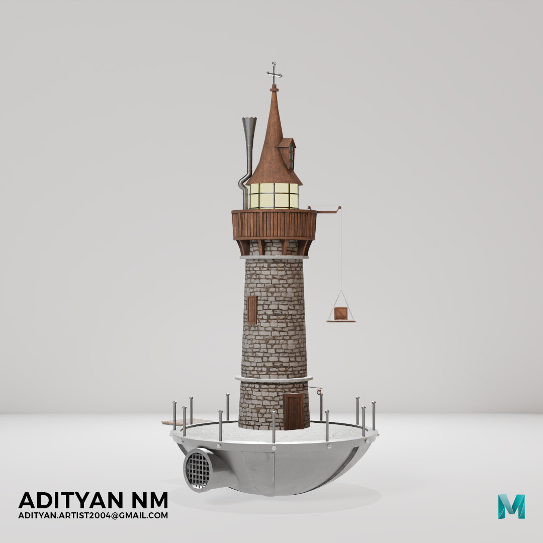 ArtStation - LightHouse 3d modelling