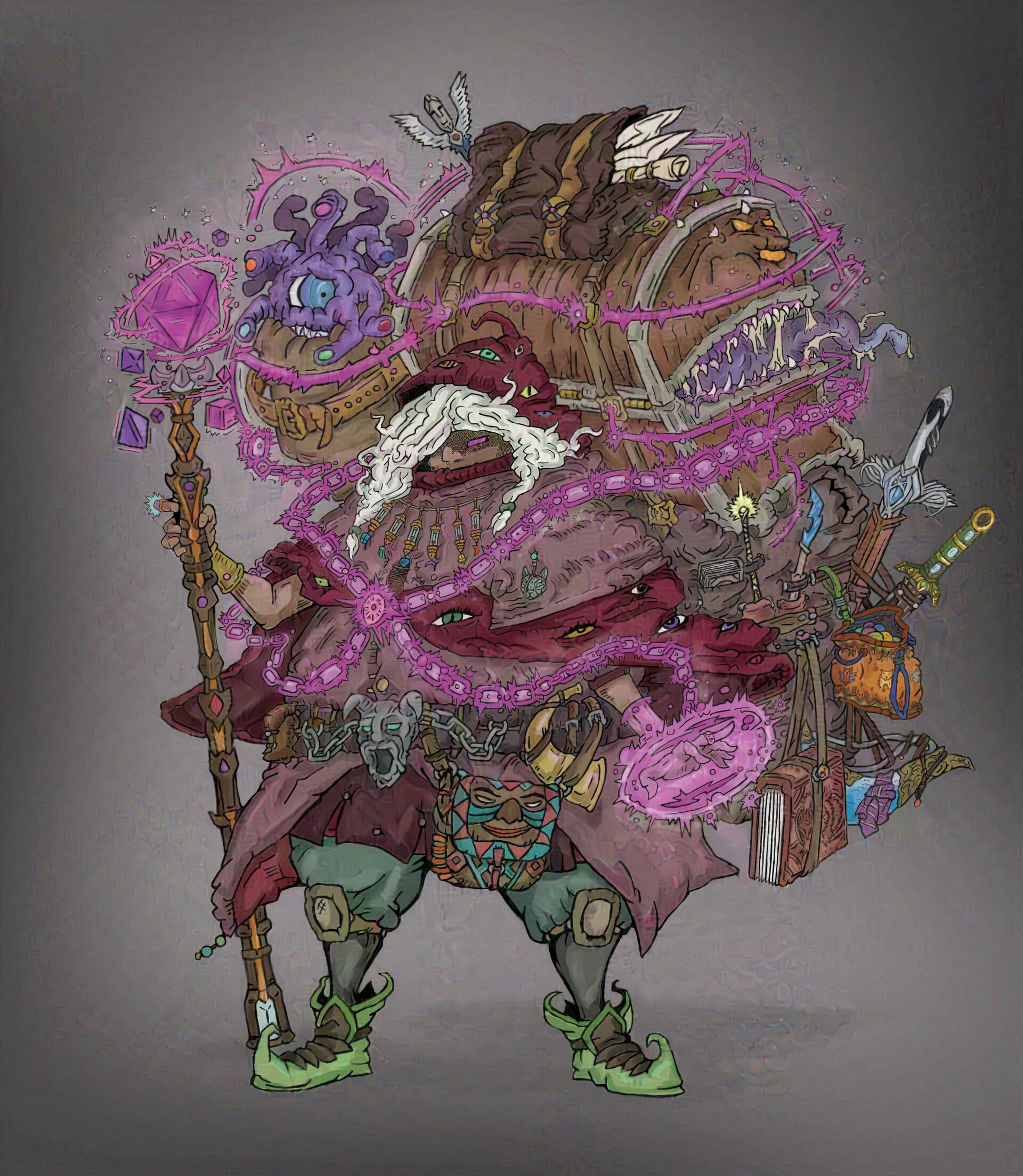ArtStation - Traveling merchant -previous dnd concept play-