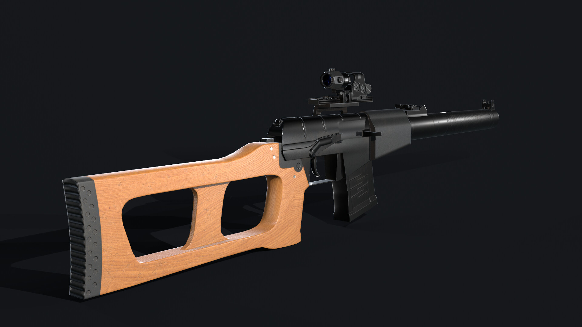 ArtStation - VSS with AK rail and EOTECH scope