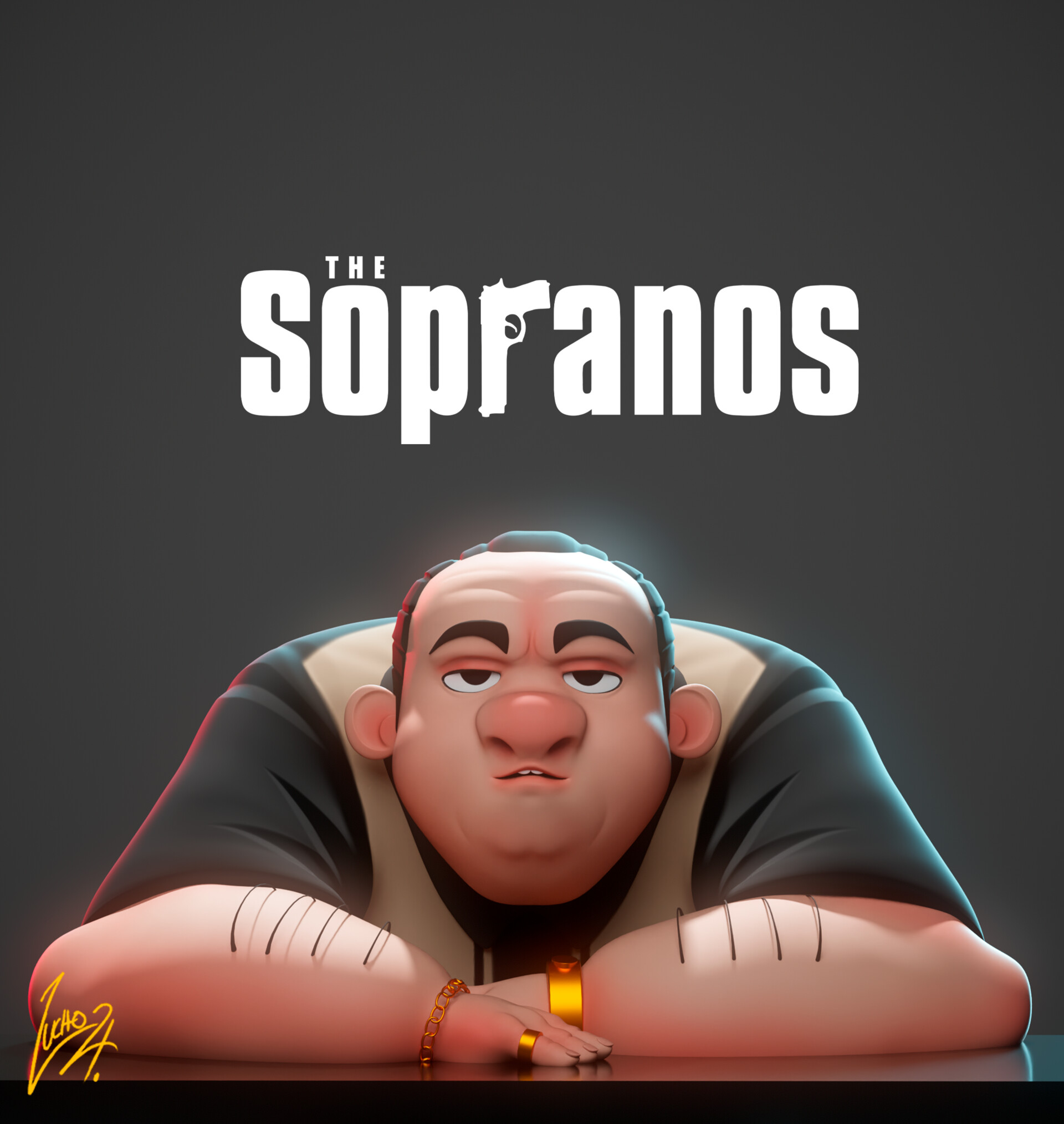 ArtStation - Tony Soprano Stylized