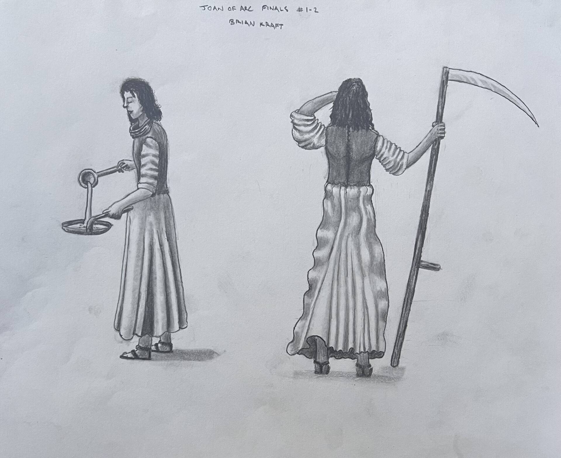 ArtStation - Joan of Arc Concepts and Final Drawings