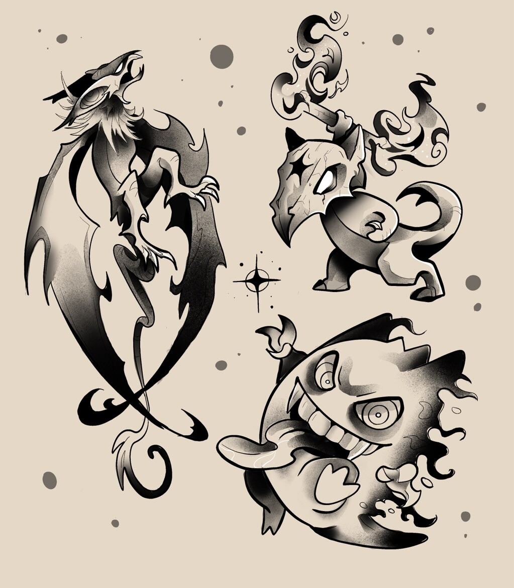 ArtStation - Folha flash Pokemon